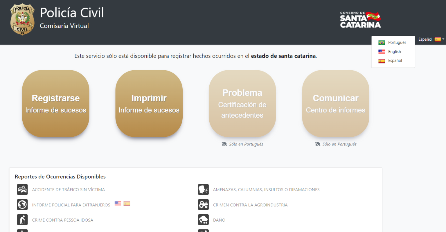 Delegacia Virtual amplia Boletins de Ocorrência para estrangeiros e crimes contra idosos – TVBV ...
